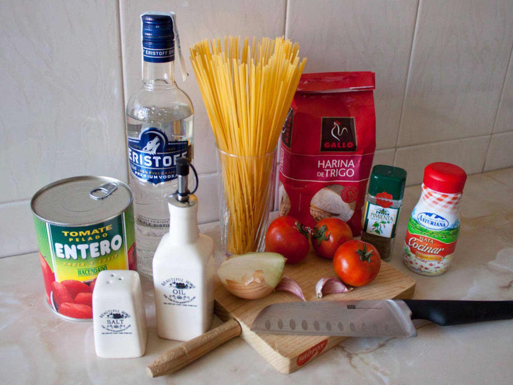Salsa de Vodka para pasta