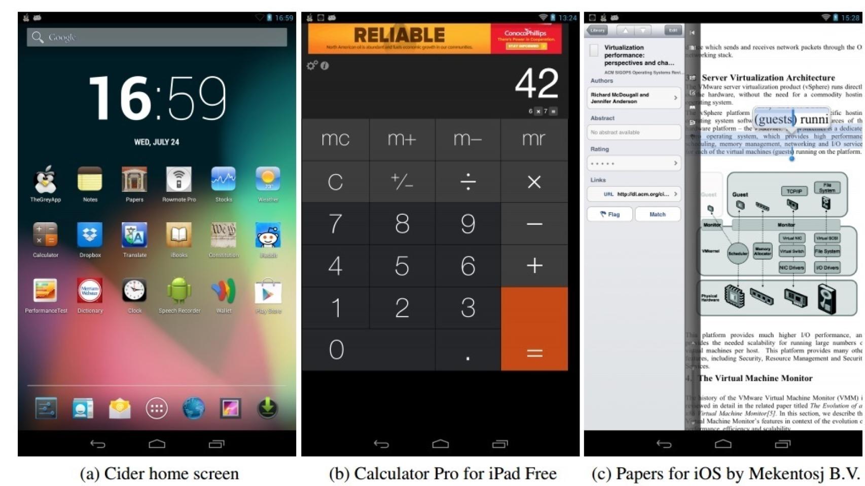 Cider, apps nativas de iOS en tu Android