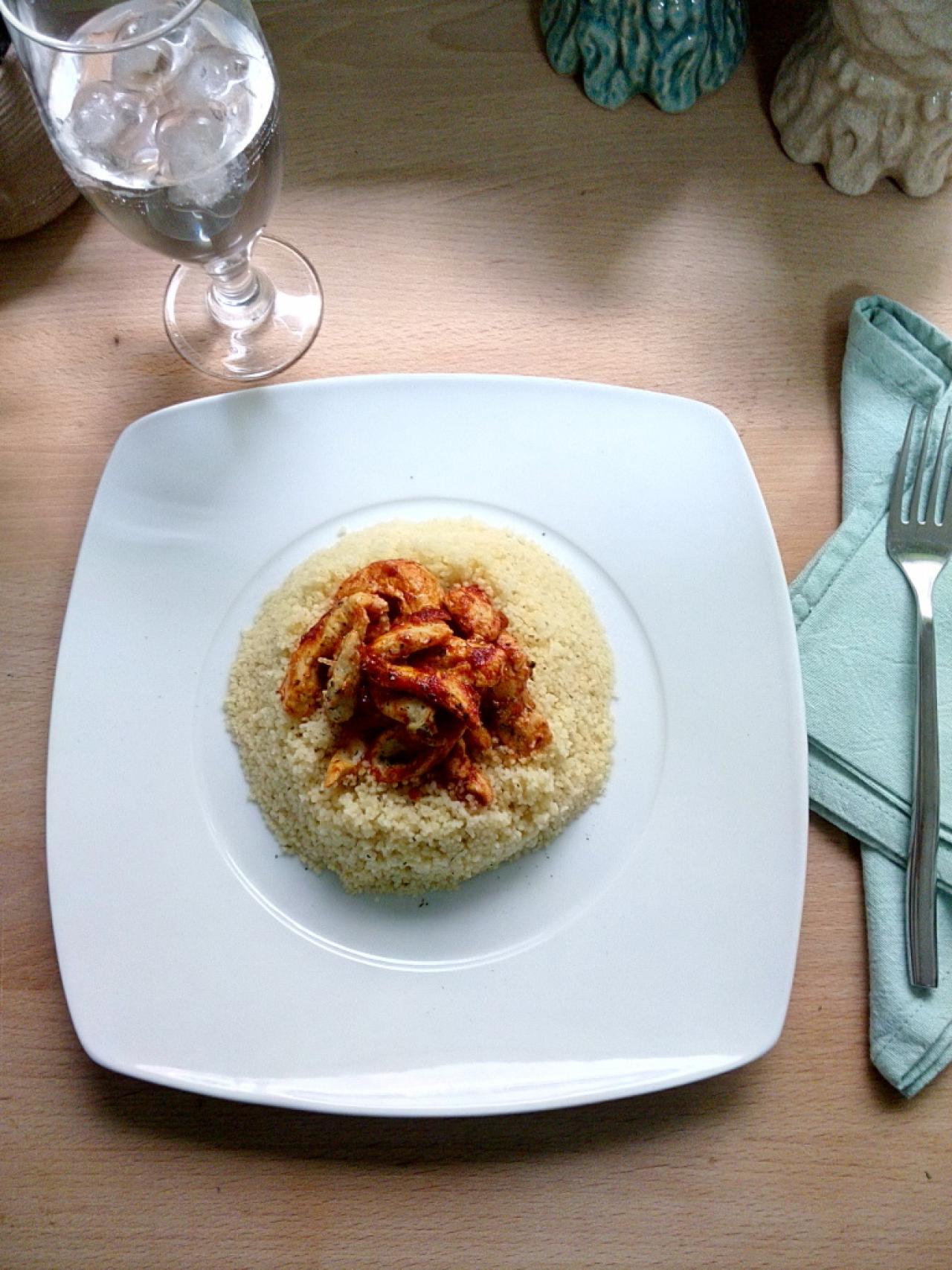 Cuscús con pollo, receta fácil y rápida