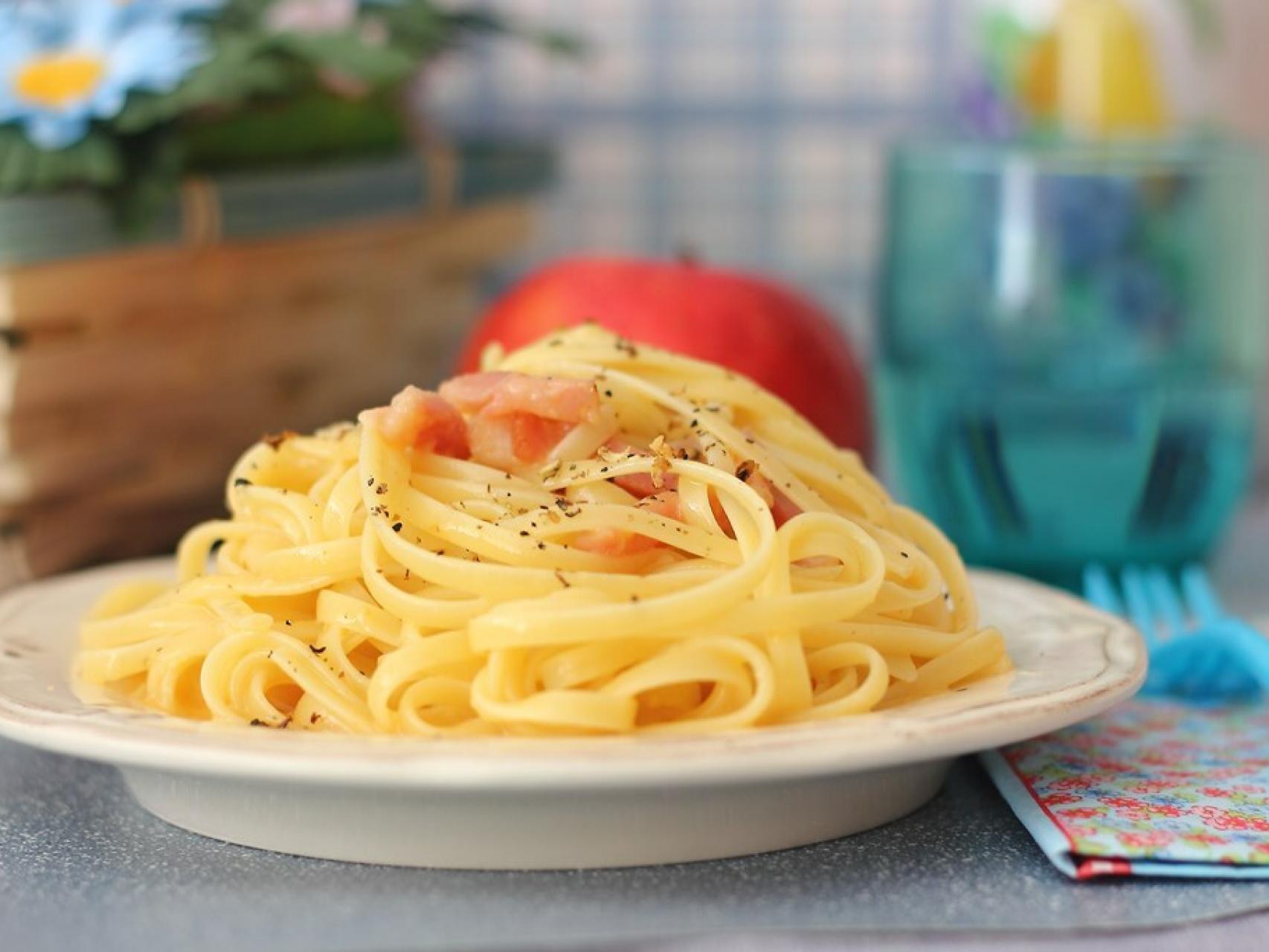 Tallarines Carbonara Receta Fácil Paso A Paso