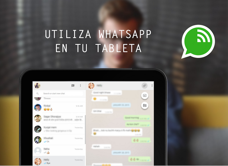 La solución más sencilla para utilizar WhatsApp en la tablet