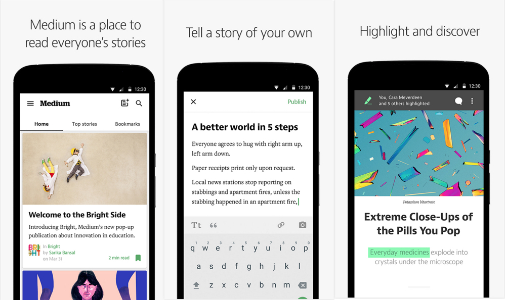 Ya disponible la aplicación de Medium para Android