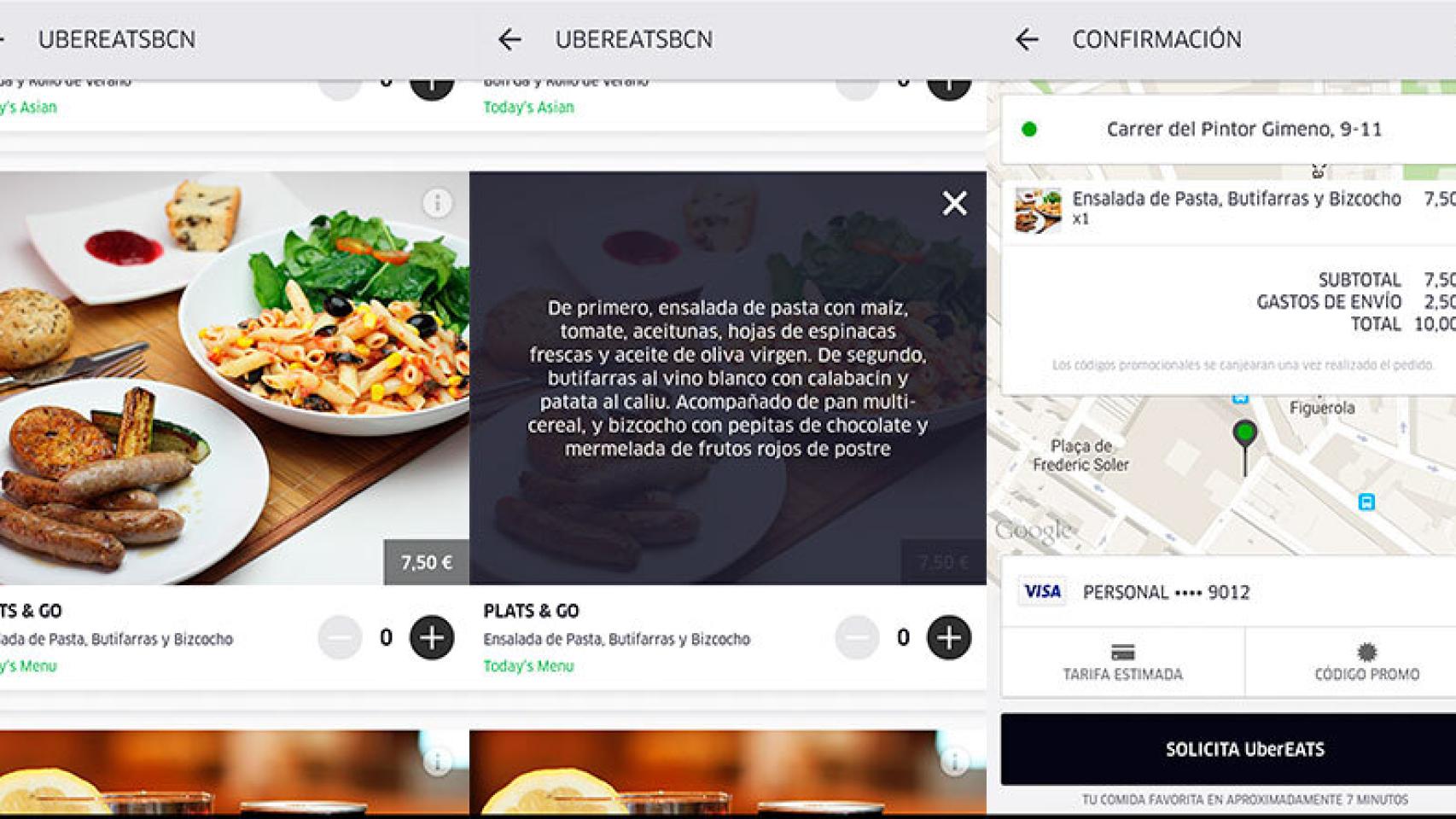 UberEats ahora también sirve menús del día por 10 euros