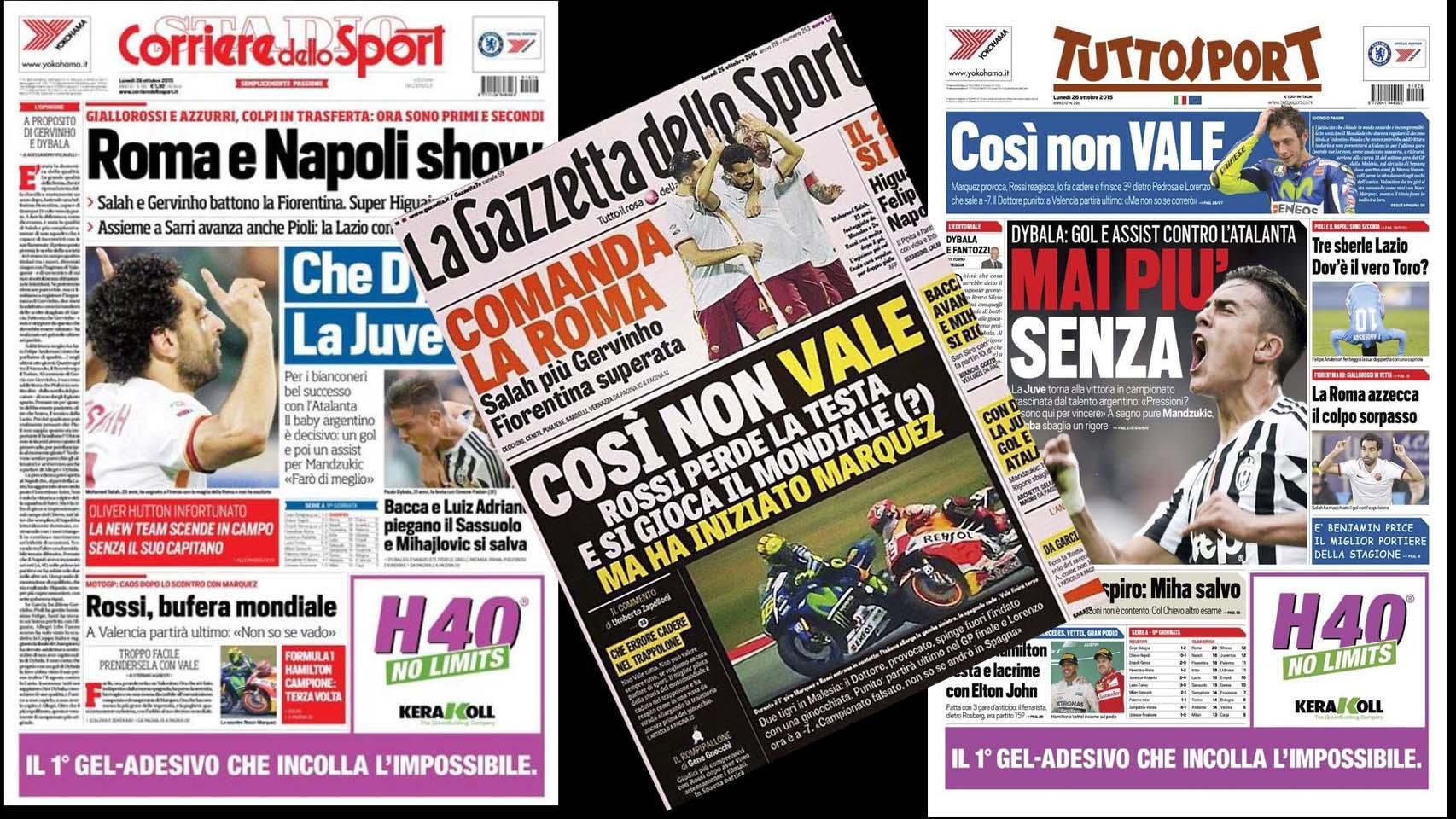 La prensa italiana castiga al ídolo