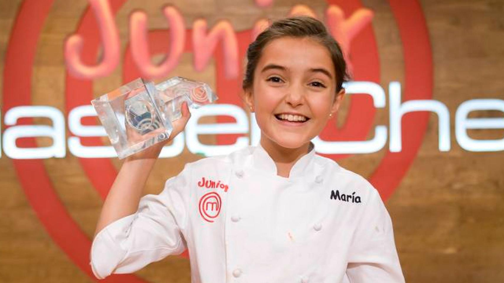 María, ganadora de la tercera edición de 'MasterChef Junior'