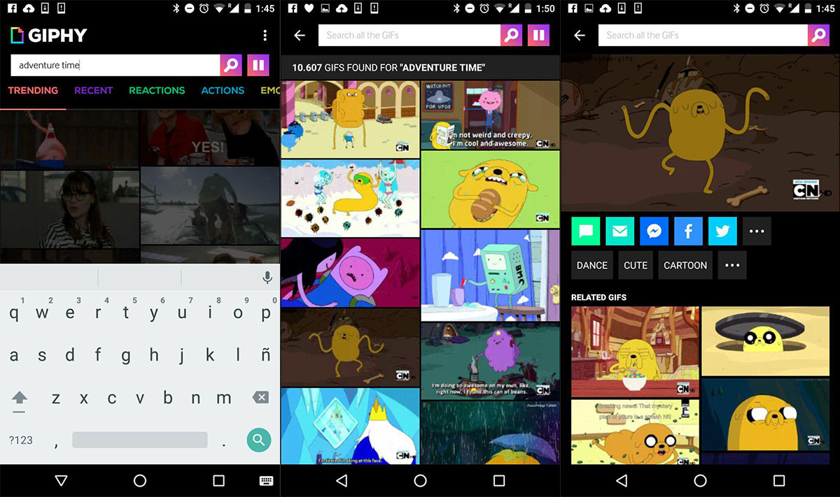 Cómo enviar GIFs a cualquier aplicación con Giphy 2.0