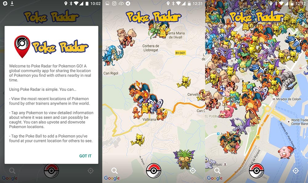 Encuentra todos los Pokémon poniéndolos sobre el mapa con Poke Radar