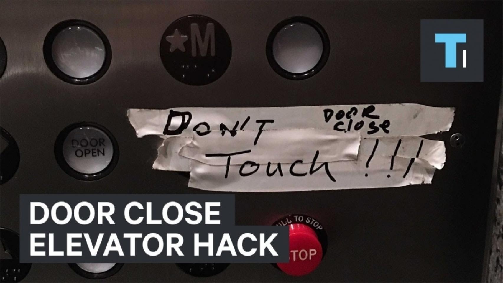 'Door Close' elevator hack
