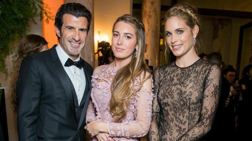 Figo triunfa en el baile de las debutantes de su hija
