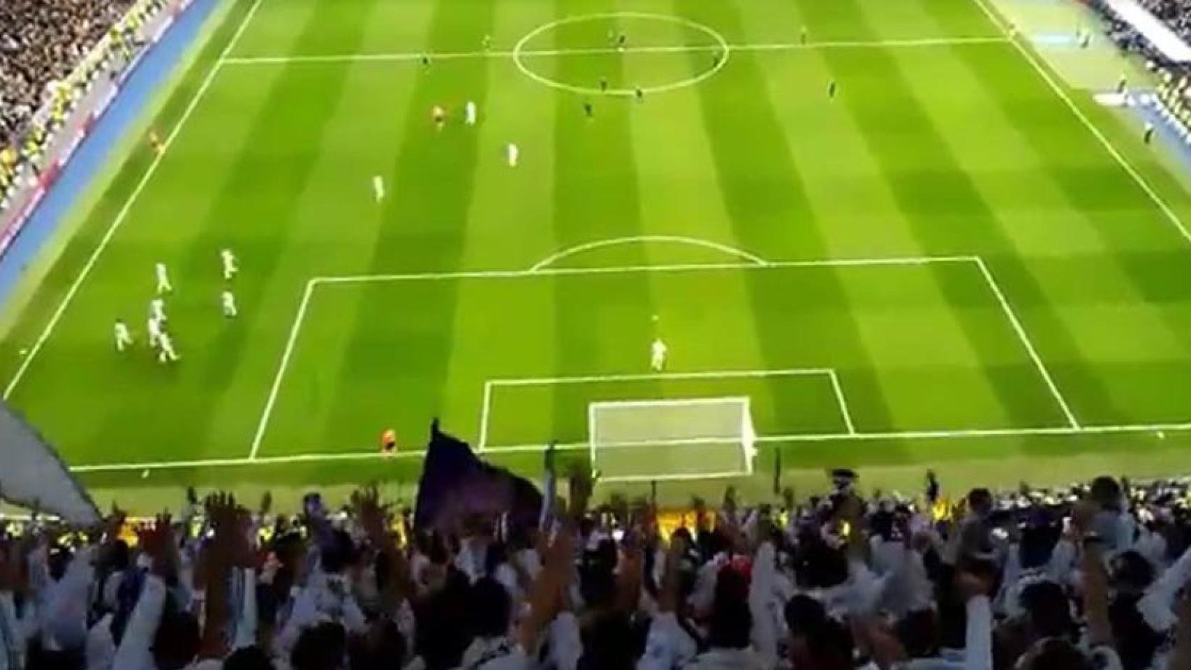 Vídeo | Así se vivió el gol de Casemiro en la Grada Fans RMCF