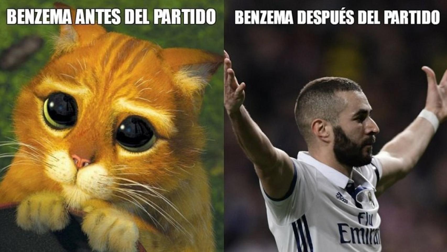 Benzema, protagonista de los memes