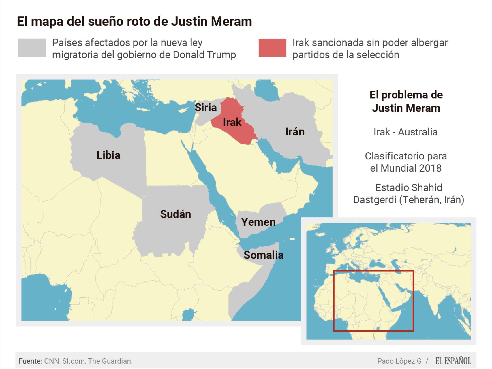El iraquí que rechazó jugar con su selección por miedo a Trump