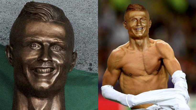 Los memes más graciosos del busto de Cristiano en el aeropuerto