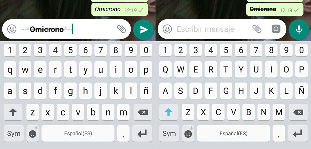 Cómo poner texto en negrita, cursiva y tachado en WhatsApp