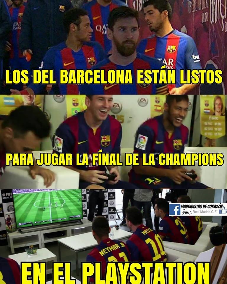 Los lloros del Barça protagonizan los memes antes de la final de Cardiff