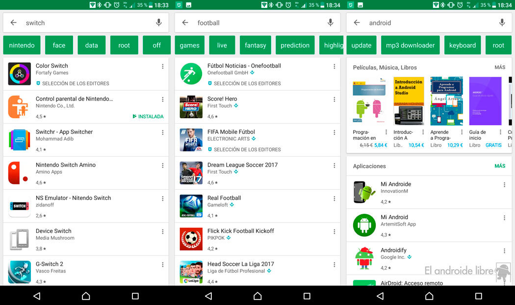 La Google Play Store te facilita encontrar apps con las nuevas etiquetas