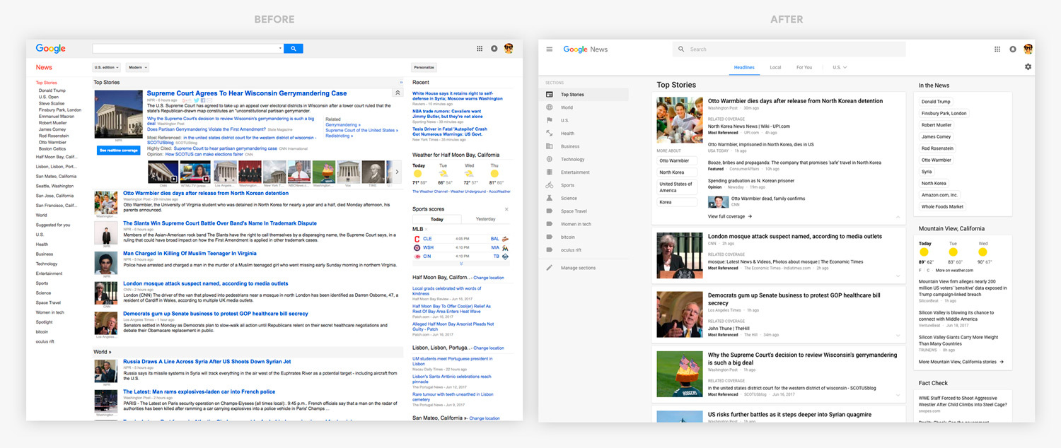 Google Noticias se renueva por completo, así es su nuevo diseño