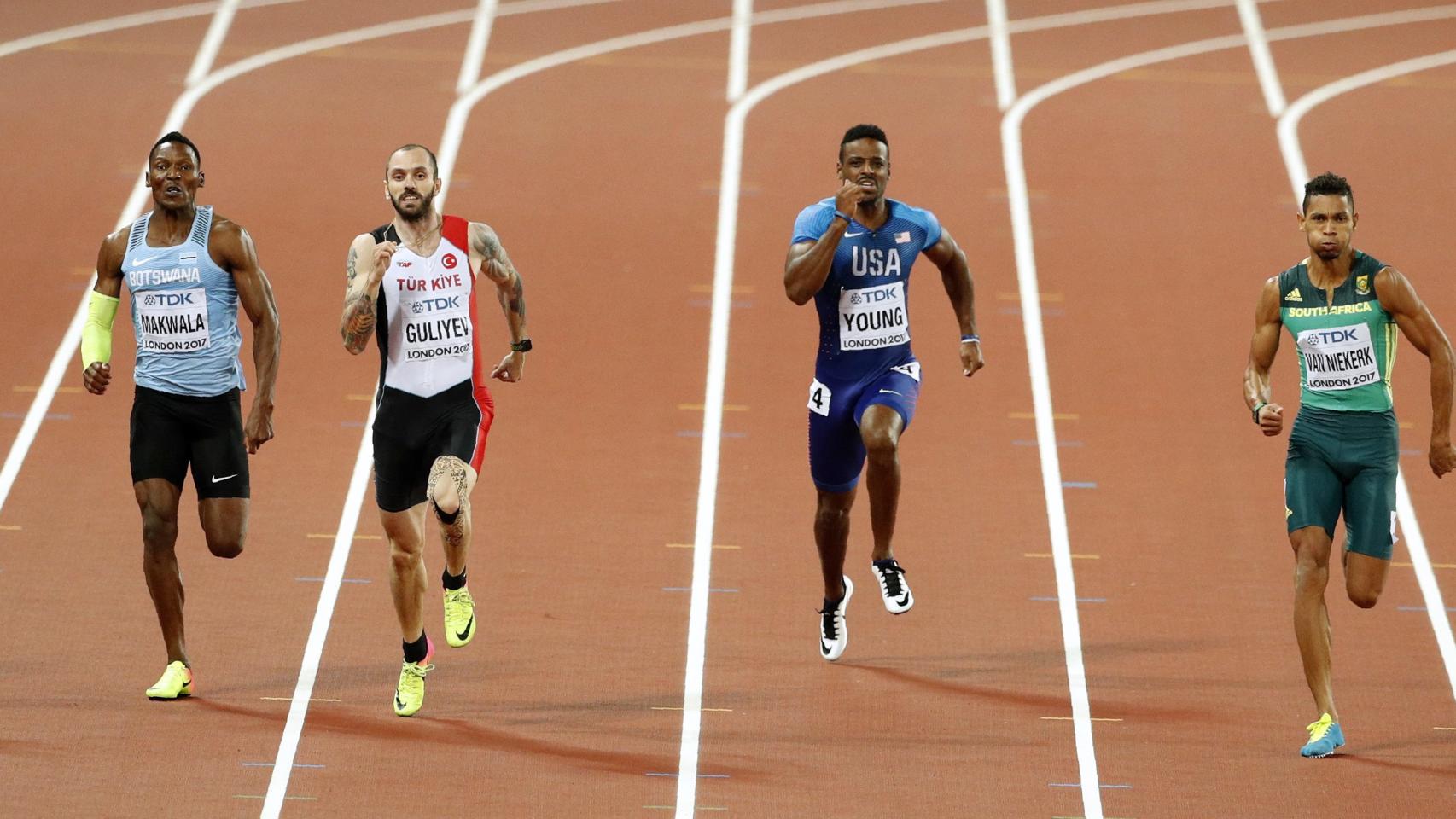 Guliyev sorprende en los 200 metros en el duelo entre Van Niekerk y Makwala