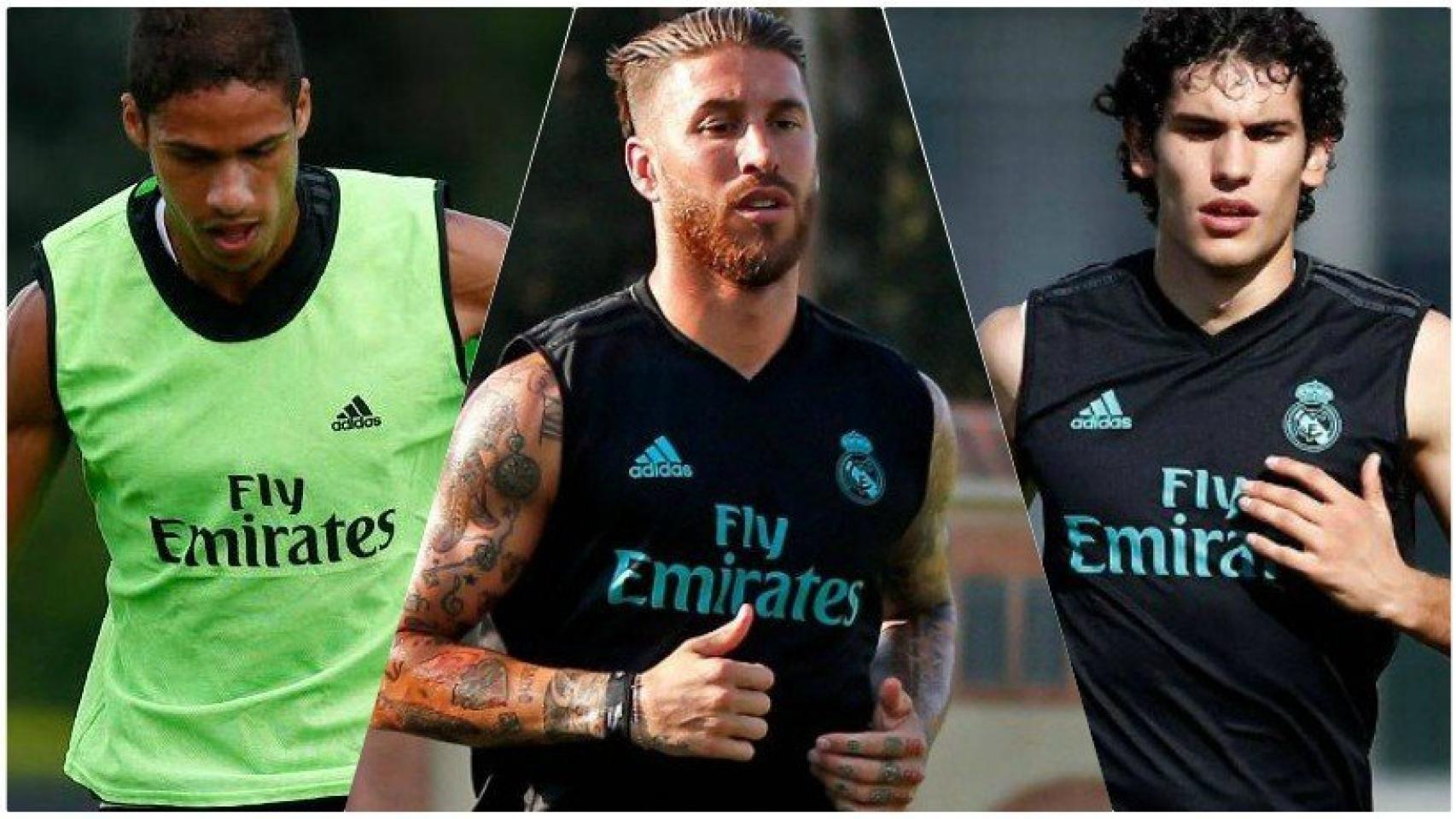 La defensa del Real Madrid, en cuadro ante el Valencia