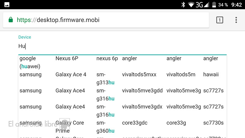Esta es la mejor página para descargar los firmwares originales de Android