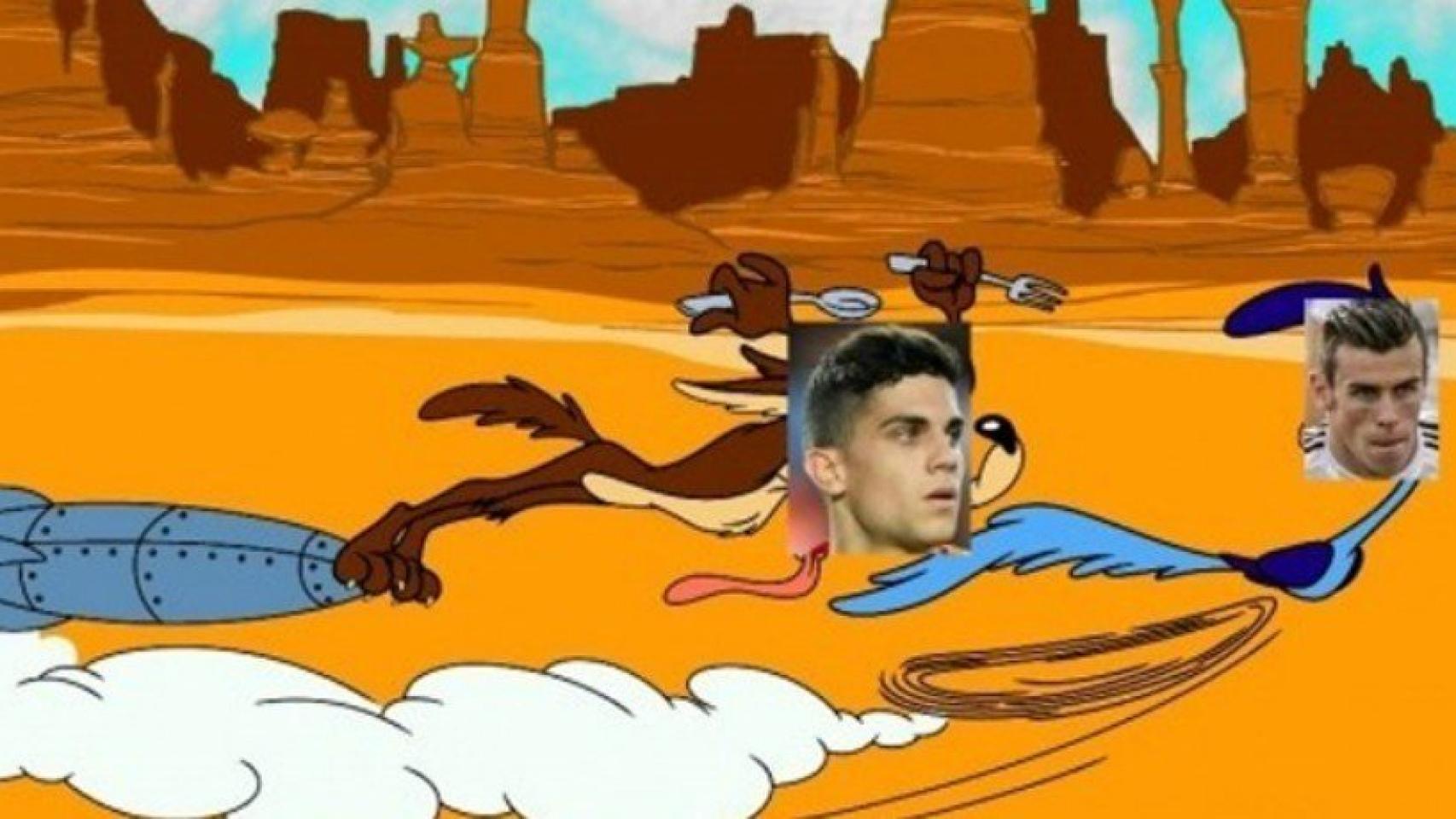 Los mejores memes de la carrera de Bale y Bartra