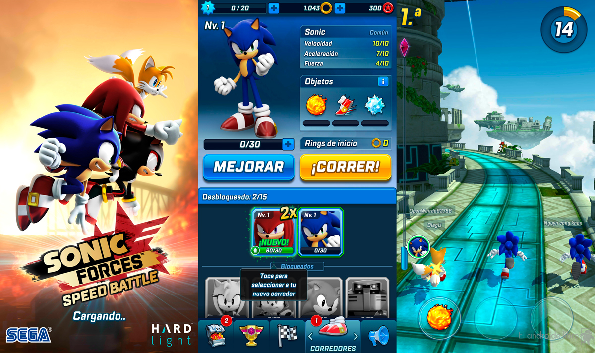 El nuevo Sonic trae carreras multijugador a Android con estilo Mario Kart