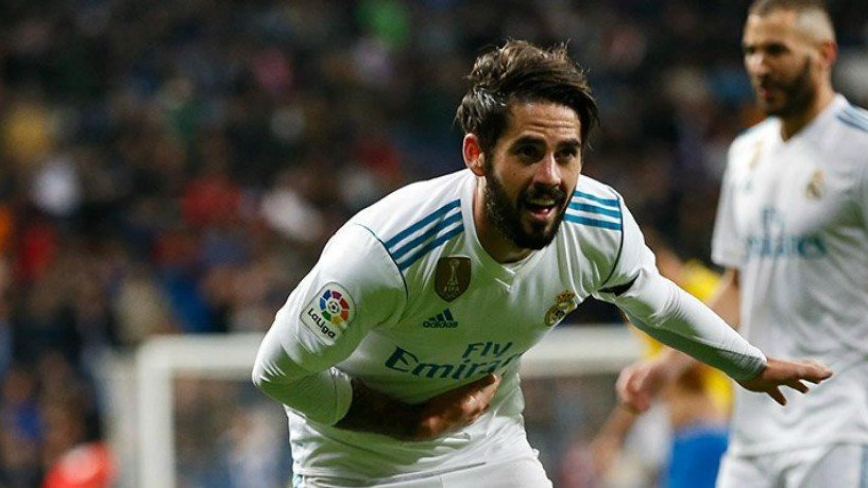 Isco se convierte en delantero en 2017