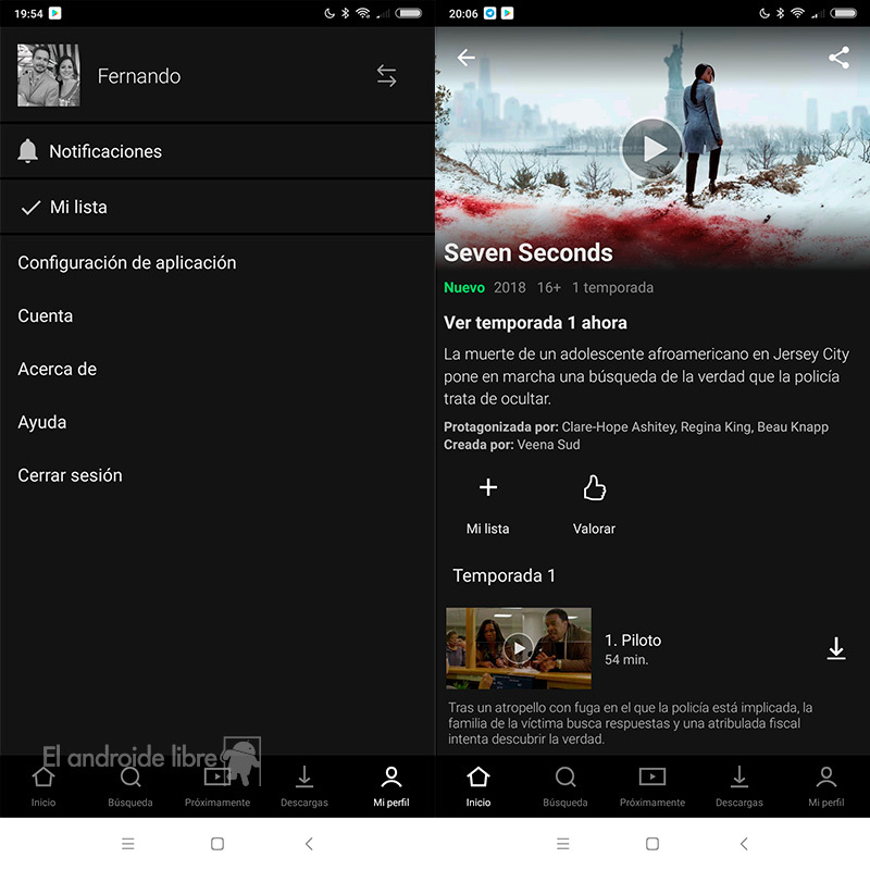 Netflix para Android estrena interfaz con una sección de trailers