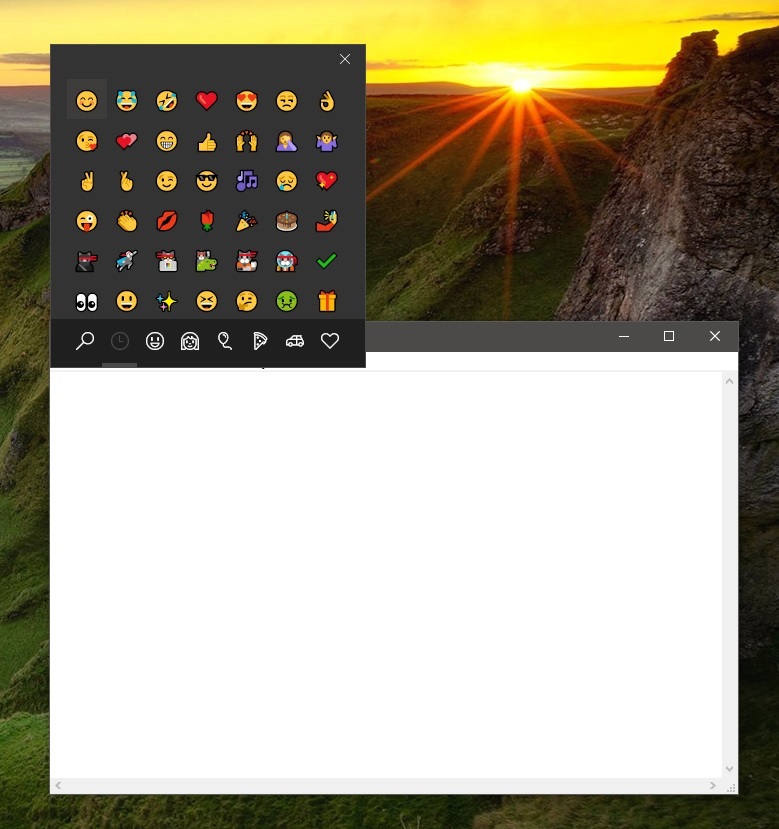 Cómo abrir el selector de emojis de Windows desde un teclado físico