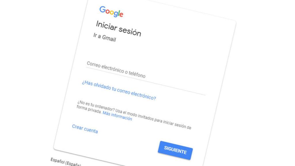 El inicio de sesión de Google cambia de diseño