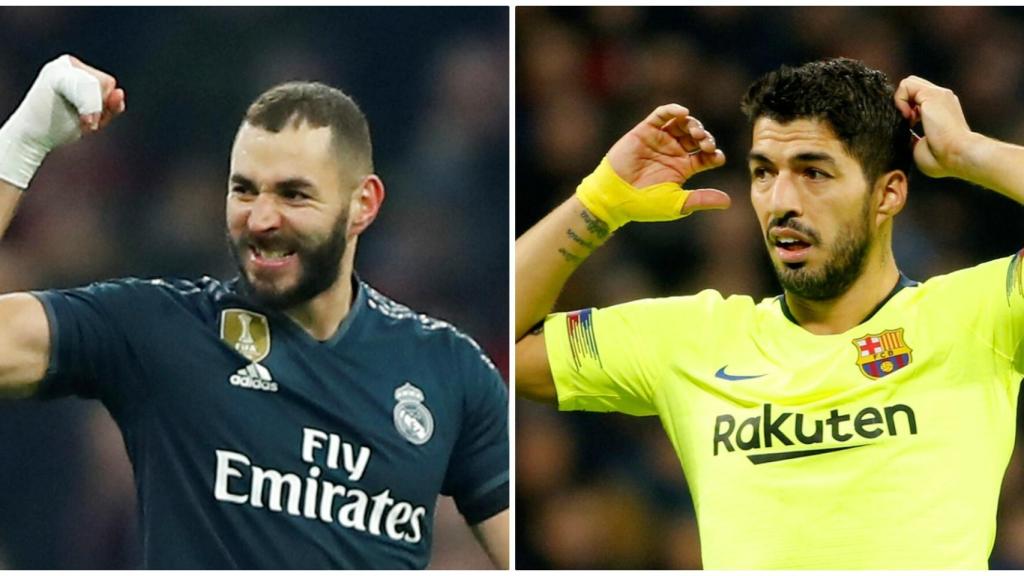 Benzema retrata a Luis Suárez en la Champions