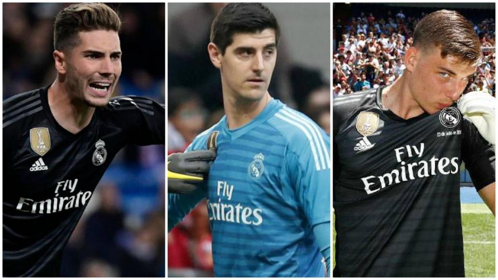 Courtois, Luca y Lunin: un trío de porteros para el futuro del Real Madrid