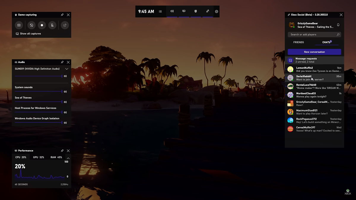 Llega la nueva barra de Xbox a Windows, ahora con widgets