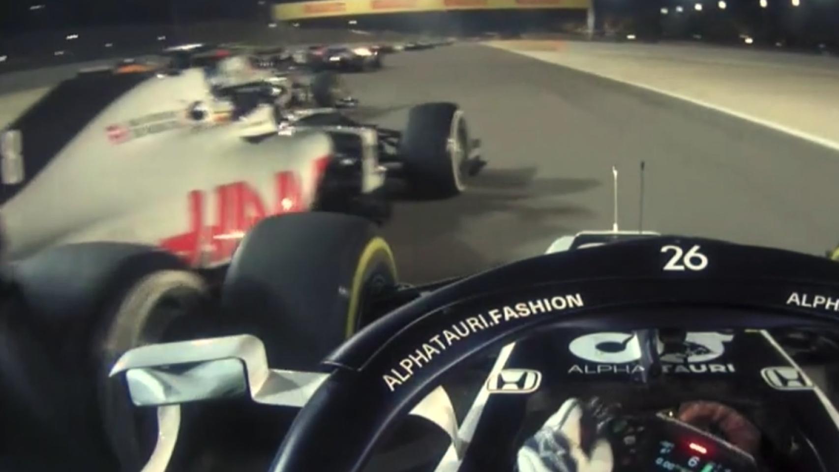 Así fue el espectacular incendio tras el accidente de Romain Grosjean en el GP de Bahrein