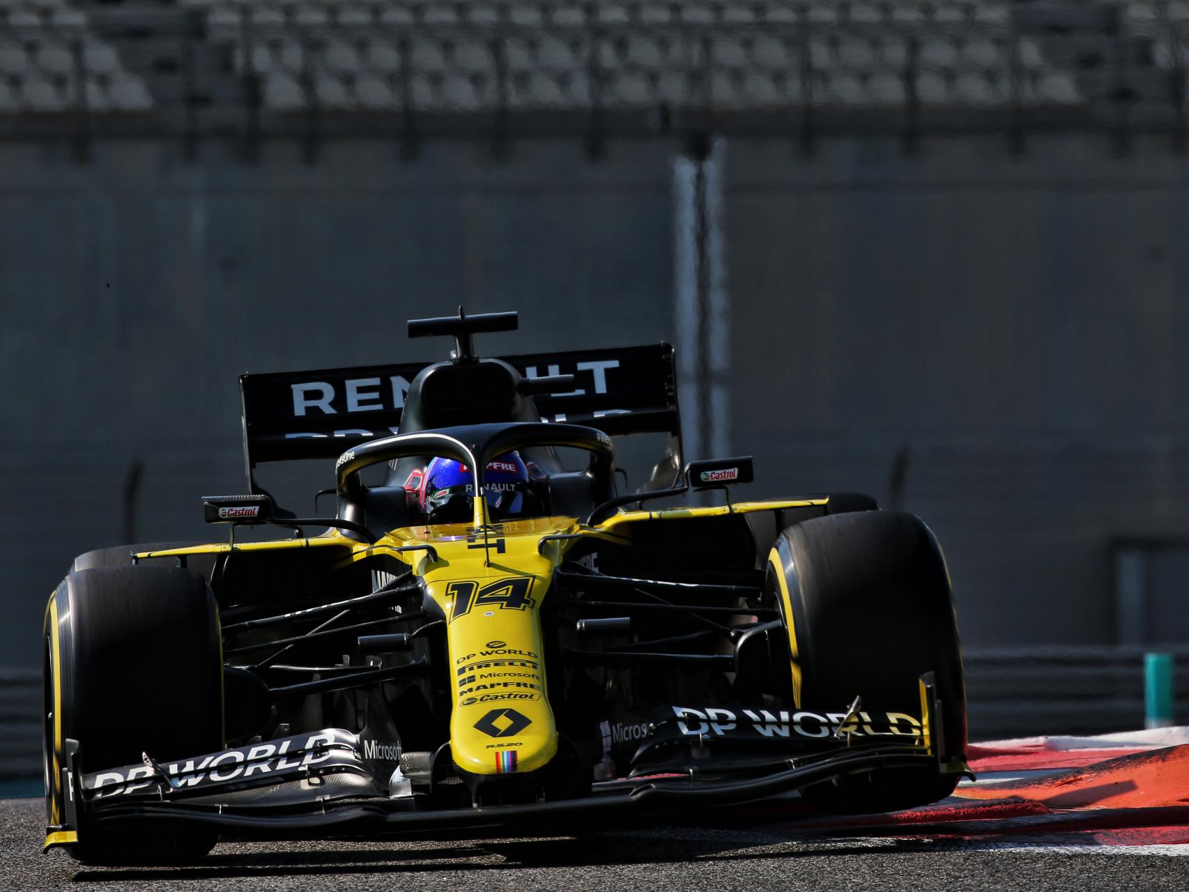 Así fue el test de Fernando Alonso con el Renault RS20 en Abu Dhabi
