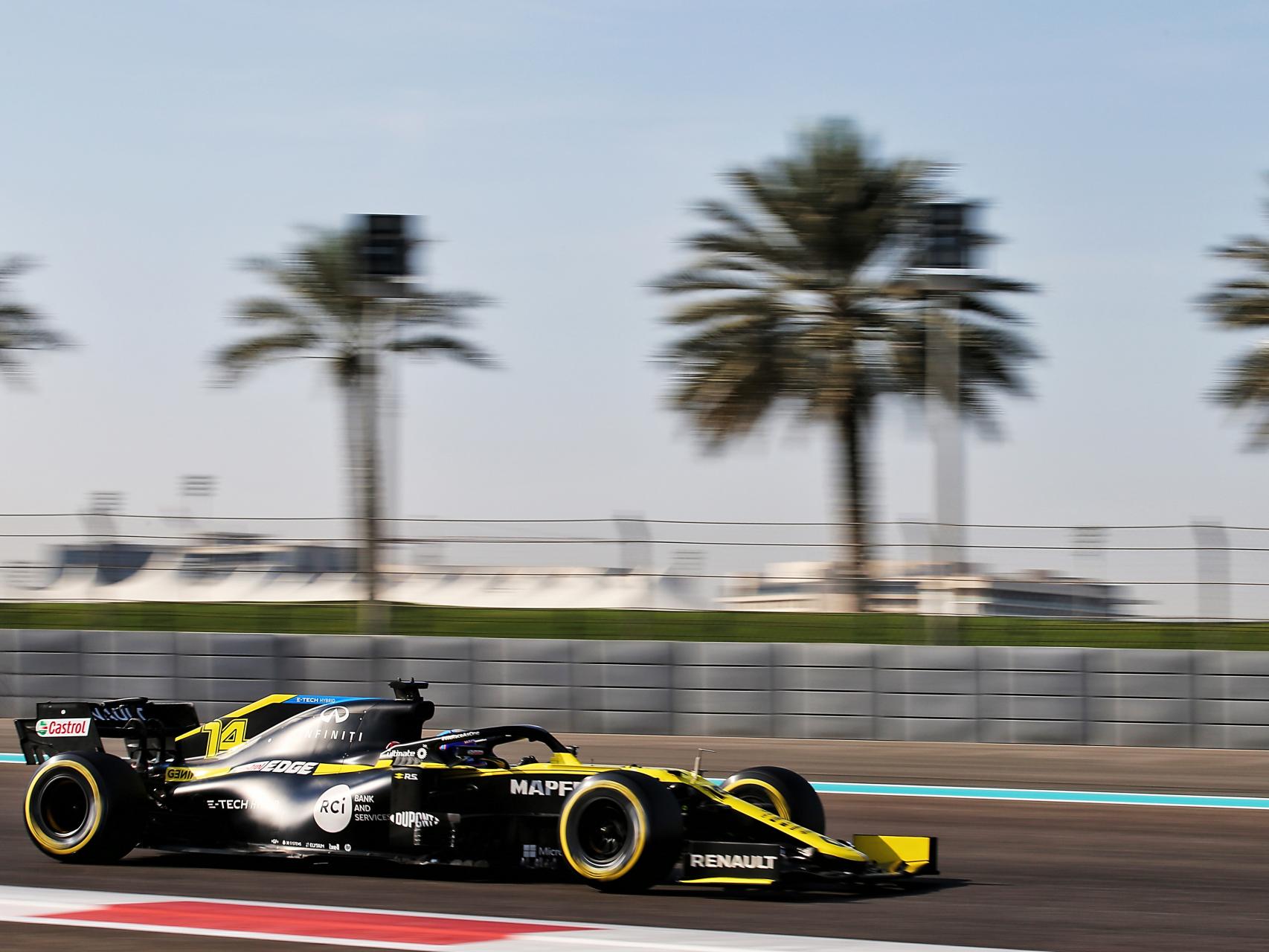 Así fue el test de Fernando Alonso con el Renault RS20 en Abu Dhabi