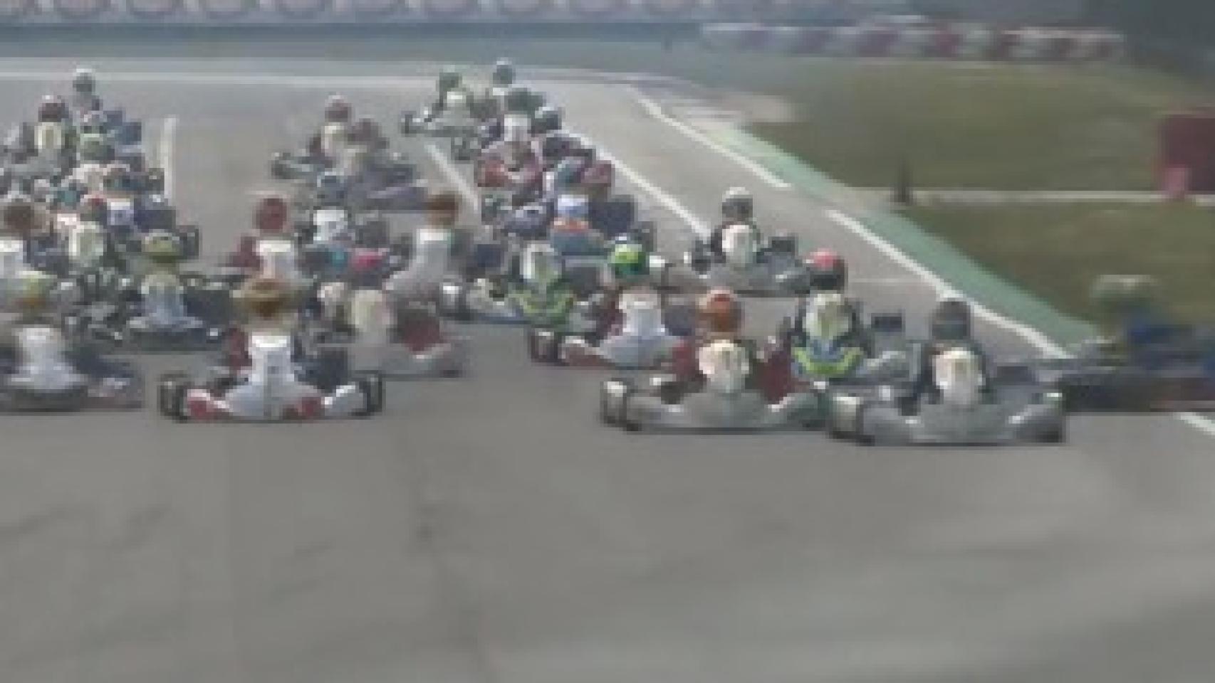 Lucas Fluxá, la promesa de 13 años del karting español, da el susto ...