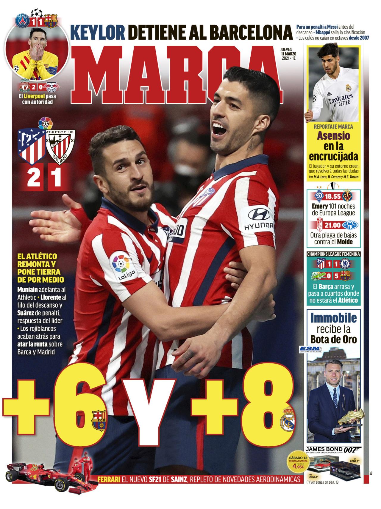 La portada del diario MARCA (11/03/2021)