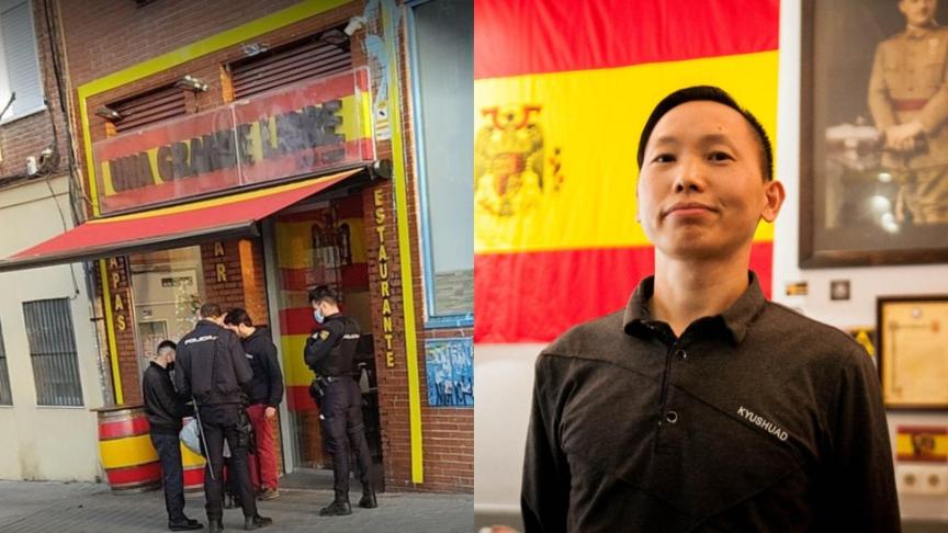 Mi comida en el bar del ‘chino facha’ de Usera, con policías y guardias ...