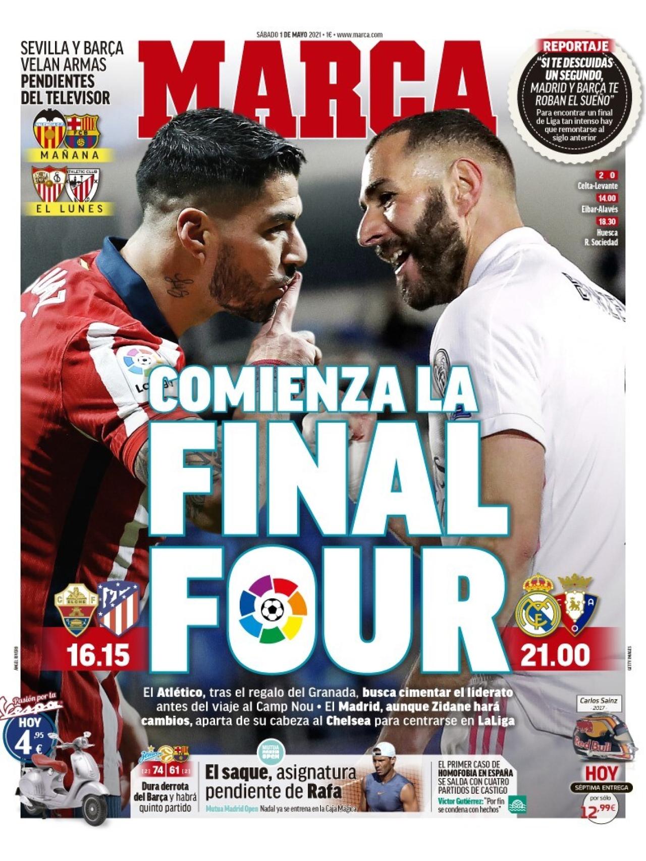 La portada del diario MARCA (01/05/2021)