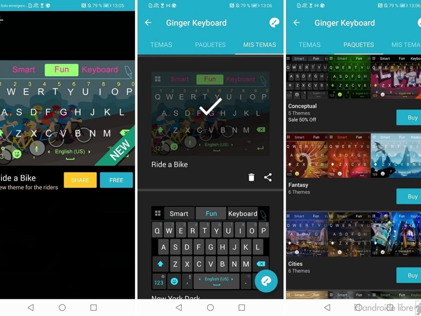 Un teclado para Android muy completo: así es Ginger