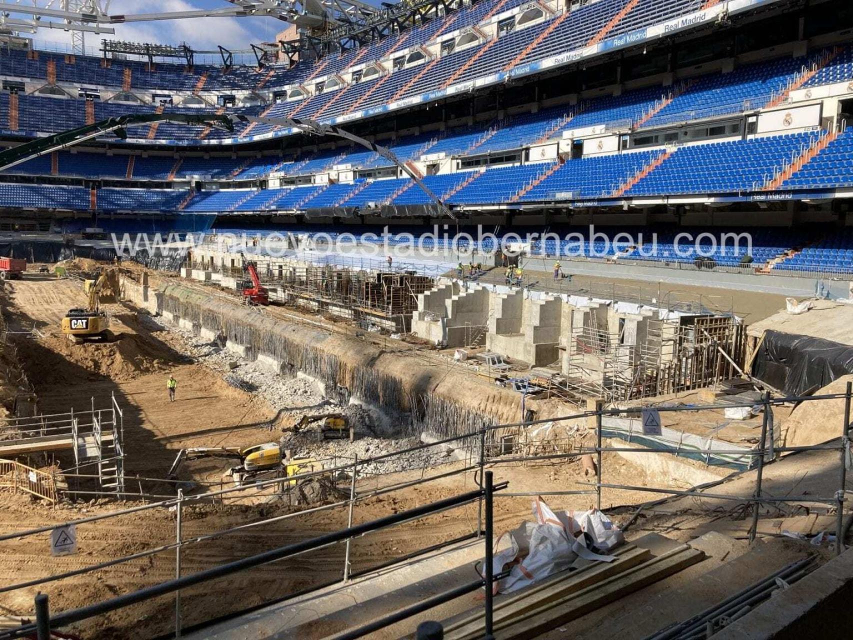 Las increíbles imágenes del interior del Santiago Bernabéu cuando el ...