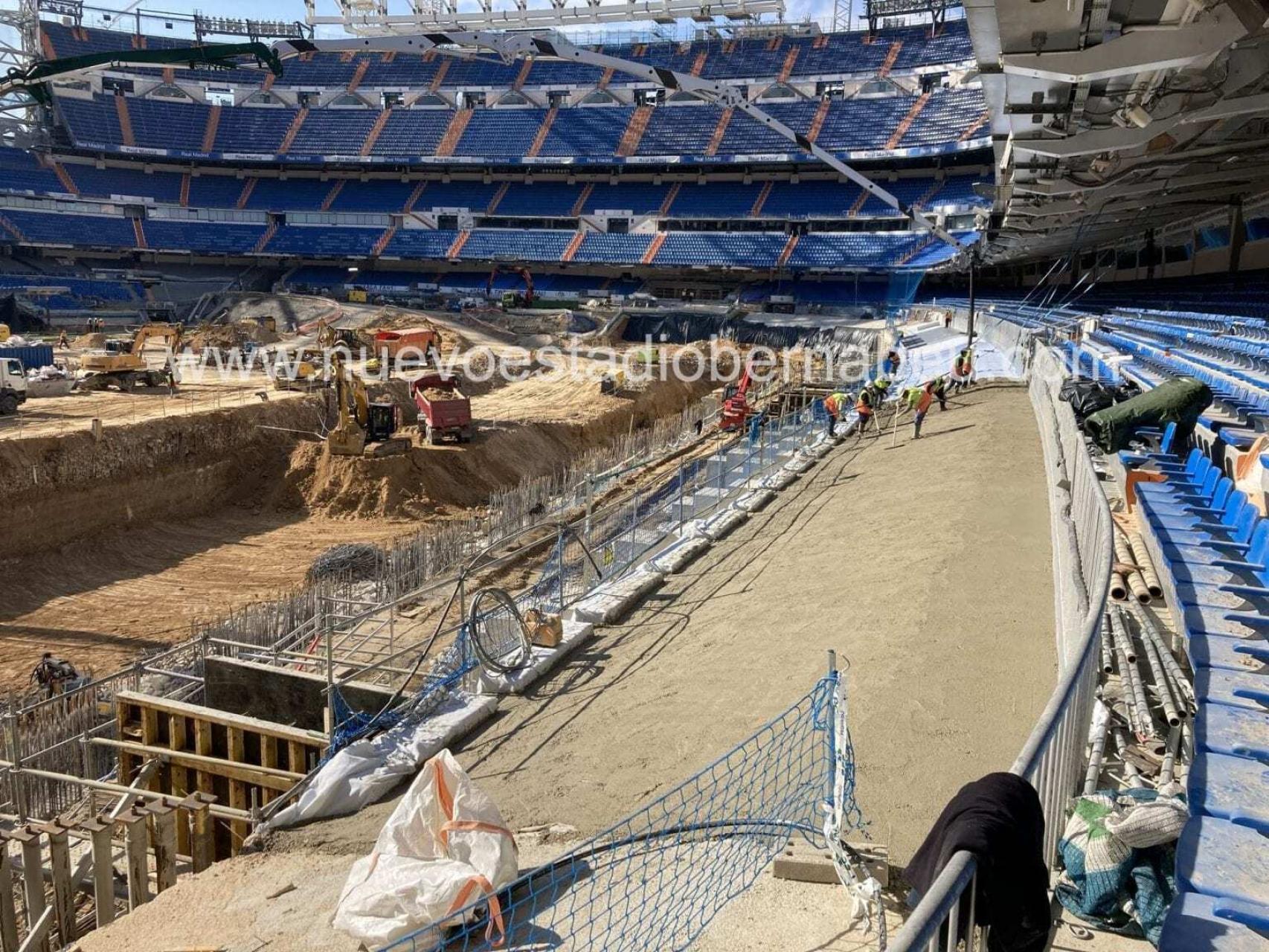 Las increíbles imágenes del interior del Santiago Bernabéu cuando el ...