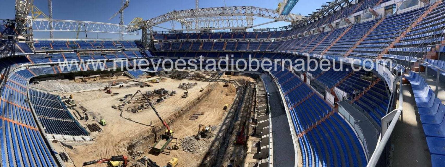 Las increíbles imágenes del interior del Santiago Bernabéu cuando el ...
