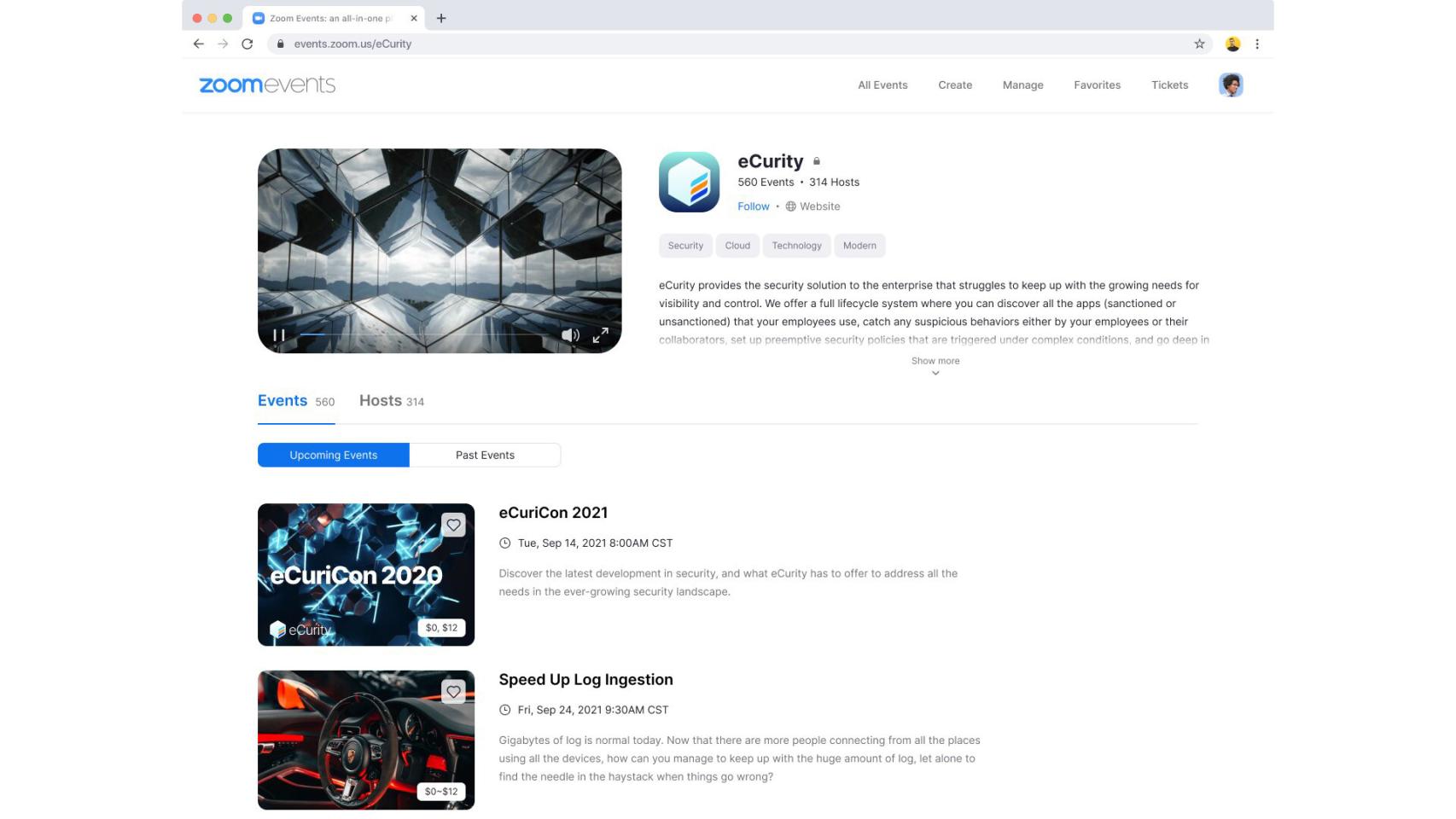 Lo último de Zoom es una plataforma para eventos virtuales