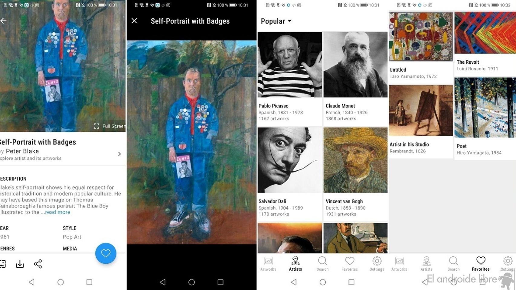 Una aplicación para aprender sobre arte de manera sencilla: Artier