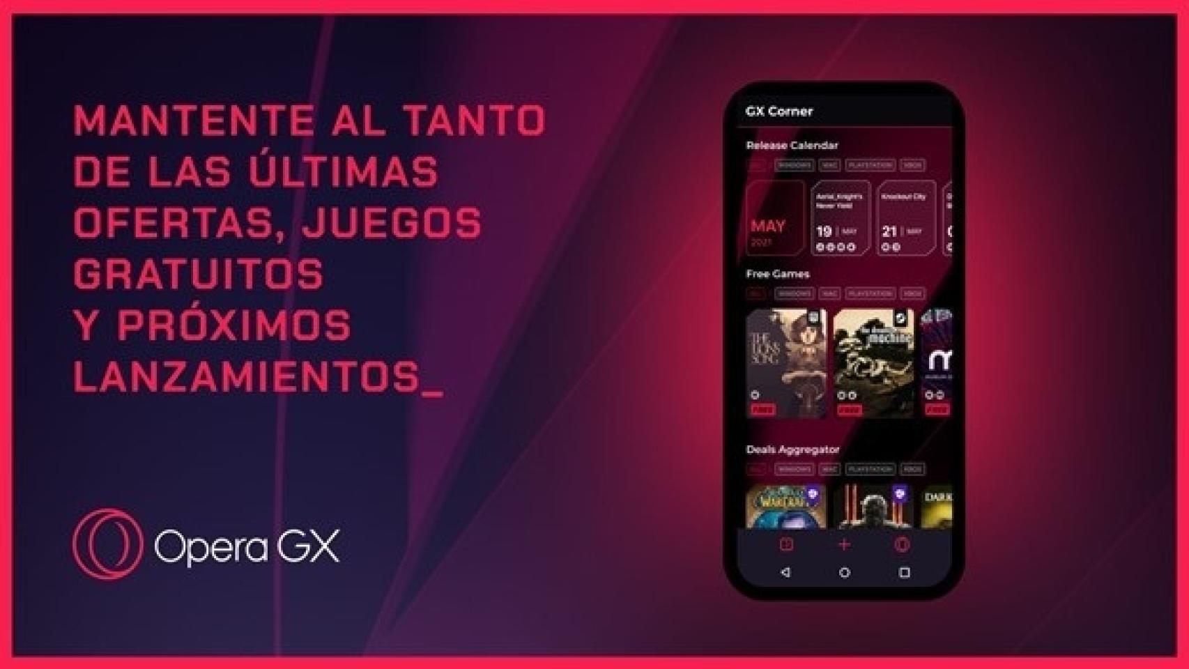 Opera GX Mobile: un navegador diseñado para gamers