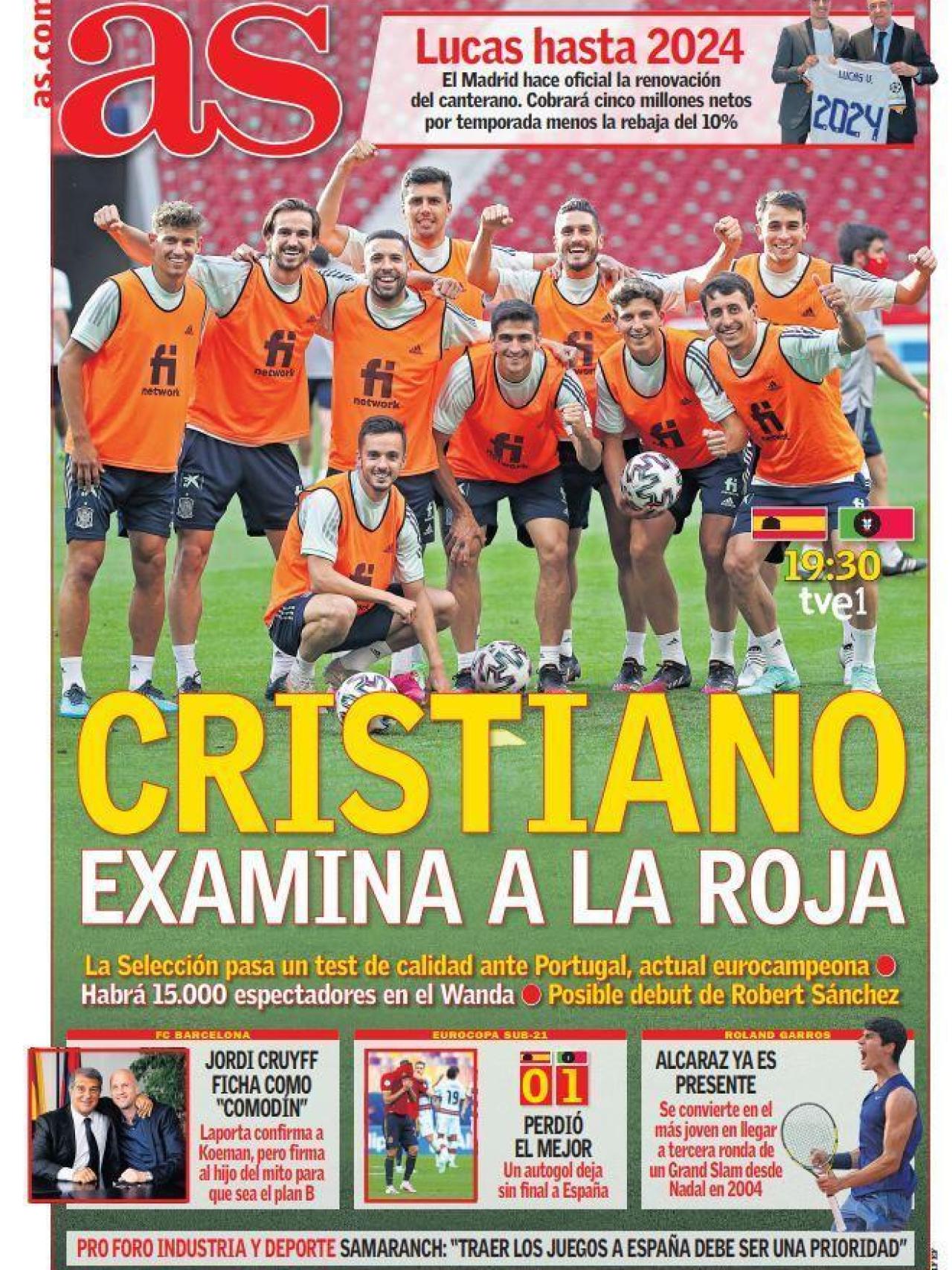 La portada del diario AS (04/06/2021)