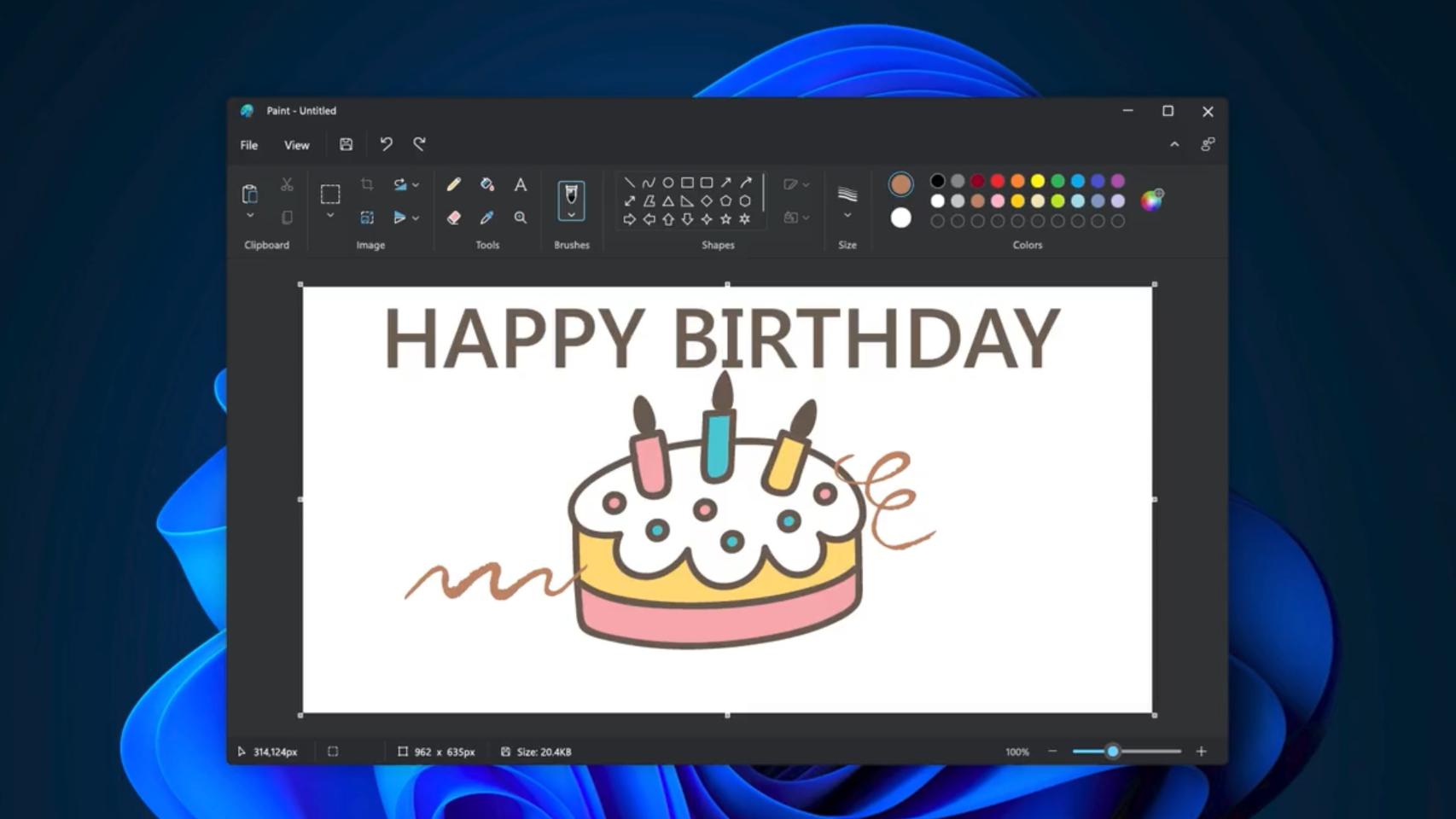 El mítico Paint de Windows tendrá un nuevo diseño con modo oscuro y más ...