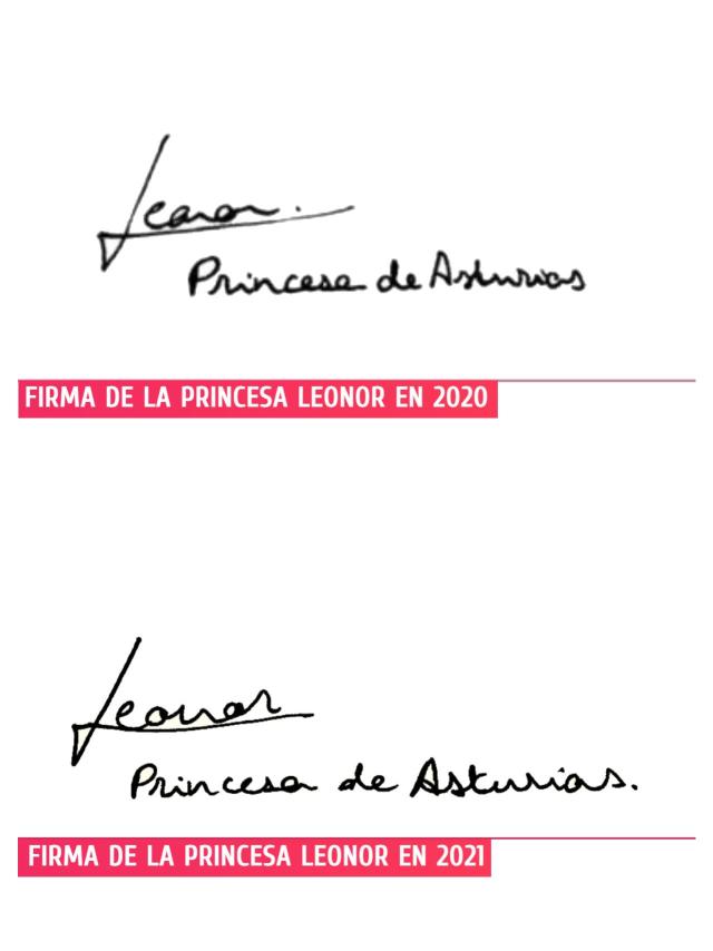 El revelador cambio de Leonor en su caligrafía: es "más extrovertida" y ...